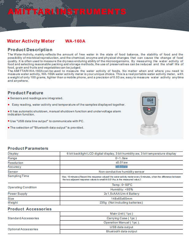 2023 Moreshine Moisture Activity Meter Water Activity Meters Water ...