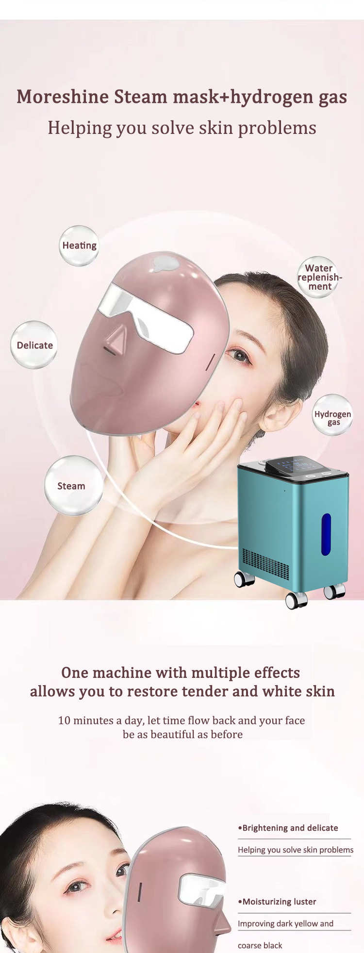 150/300ML Merchandise Display Sheet Masks And Skincare Mask Hydrogen ...